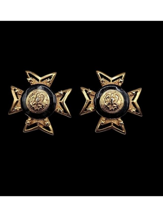 Unbranded | Jewelry | Vintage Masonic Clip On Earrings Knights Templar ...